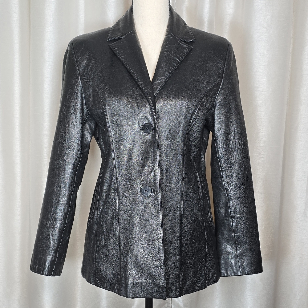 Wilsons Leather Pelle Studio Black Leather Jacket But… - Gem